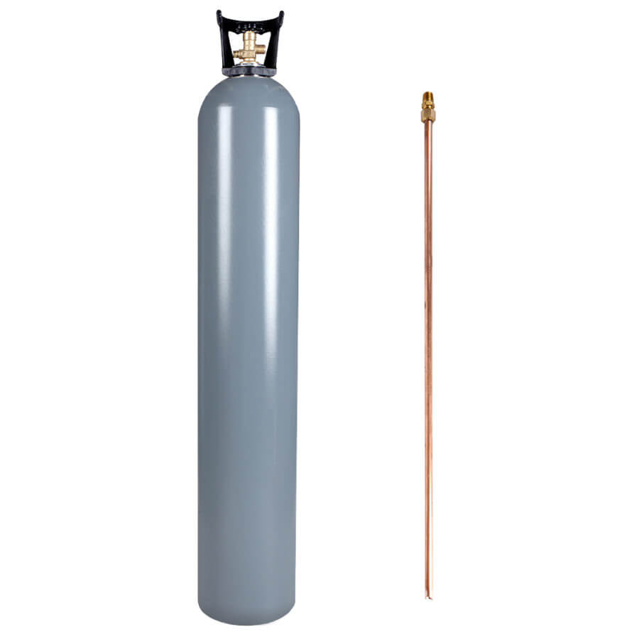 20 lb CO2 Cylinder with Siphon Tube and Handle - Aluminum - New ...